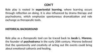 Role playing as the method of teaching technique. | PPT