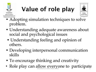 Role play anand ync | PDF