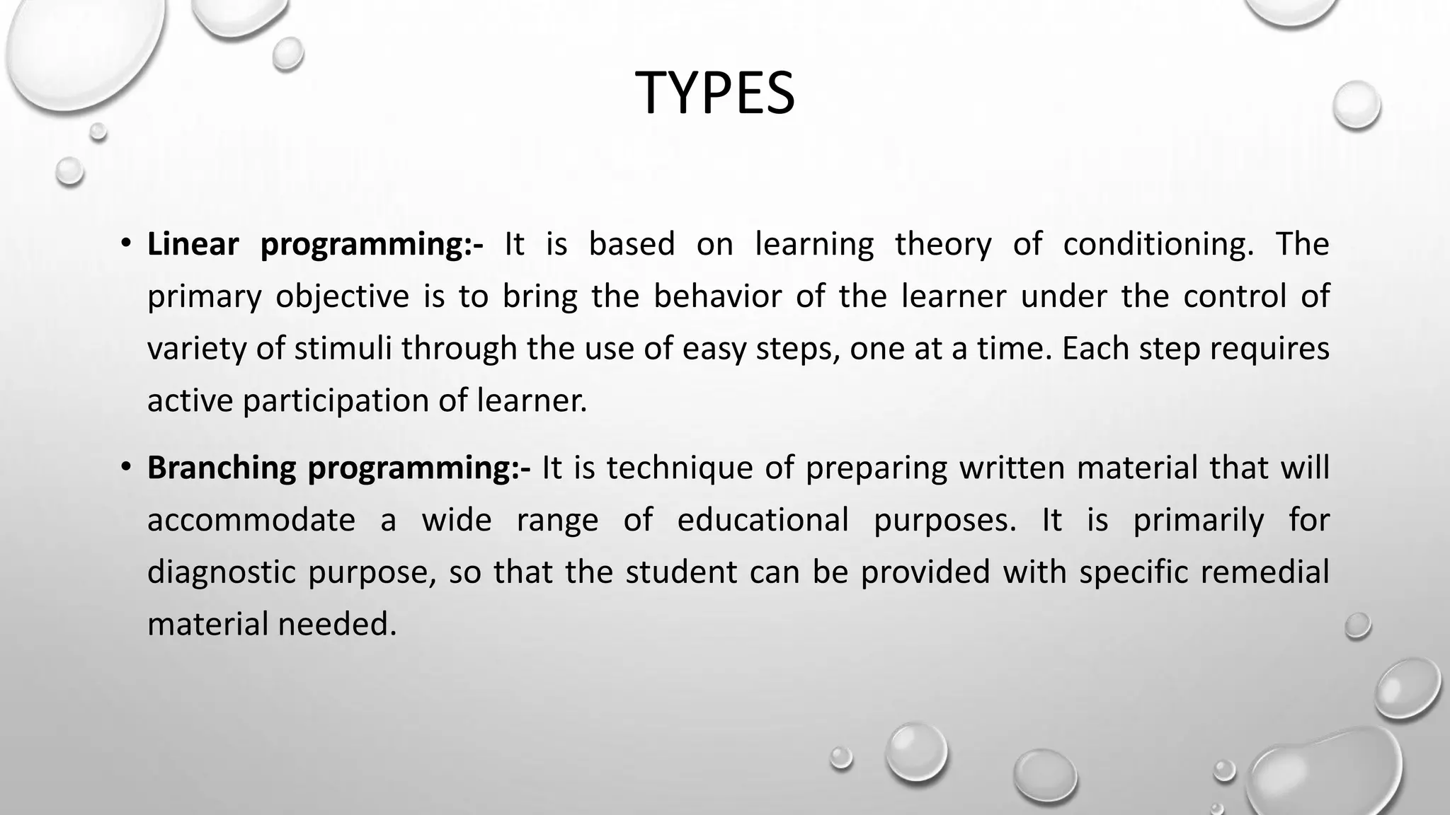 Roleplay and programmed instruction and self directed learning | PPT