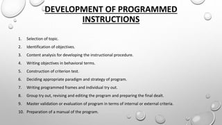Roleplay and programmed instruction and self directed learning | PPT