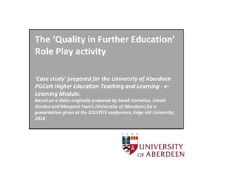Role play case study | PPT