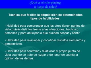 Juego de roles o Role player | PPT