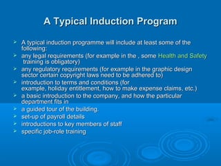 Role play induction process for new employees | PPT