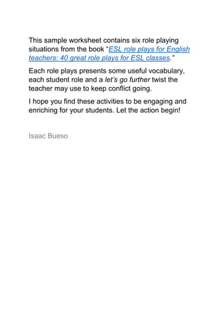 Roleplaying eng-v3-free-sample-busy-teacher | PDF