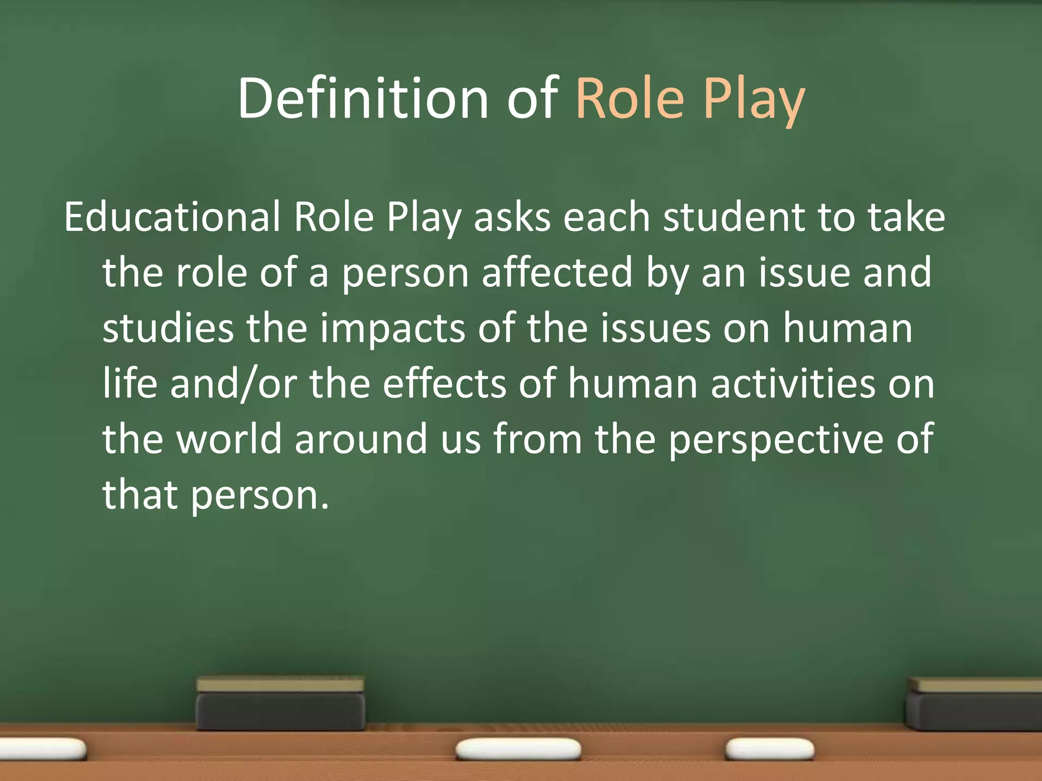 Roleplaying and simulation | PPTX