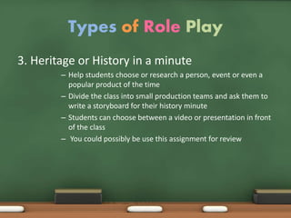 Roleplaying and simulation | PPTX