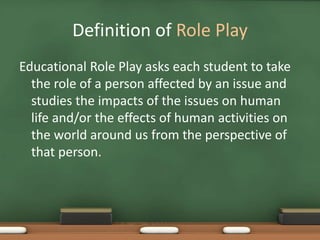 Roleplaying and simulation | PPT | Free Download