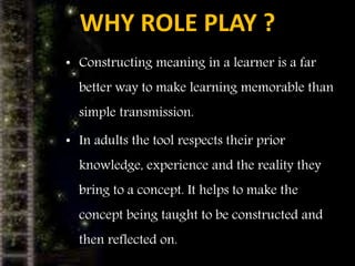 Role play in training | PPTX