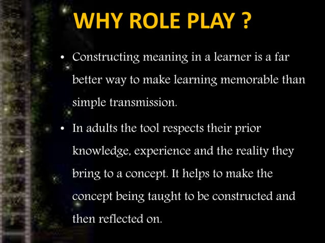 Role play in training | PPTX | Roleplaying Games | Games and Puzzles