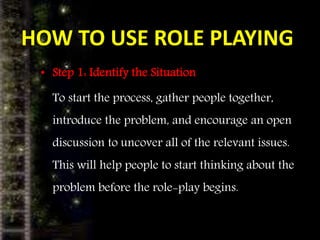 Role play in training | PPTX