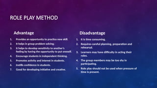 Role Play Method Teaching Methods in nursing education | PPTX