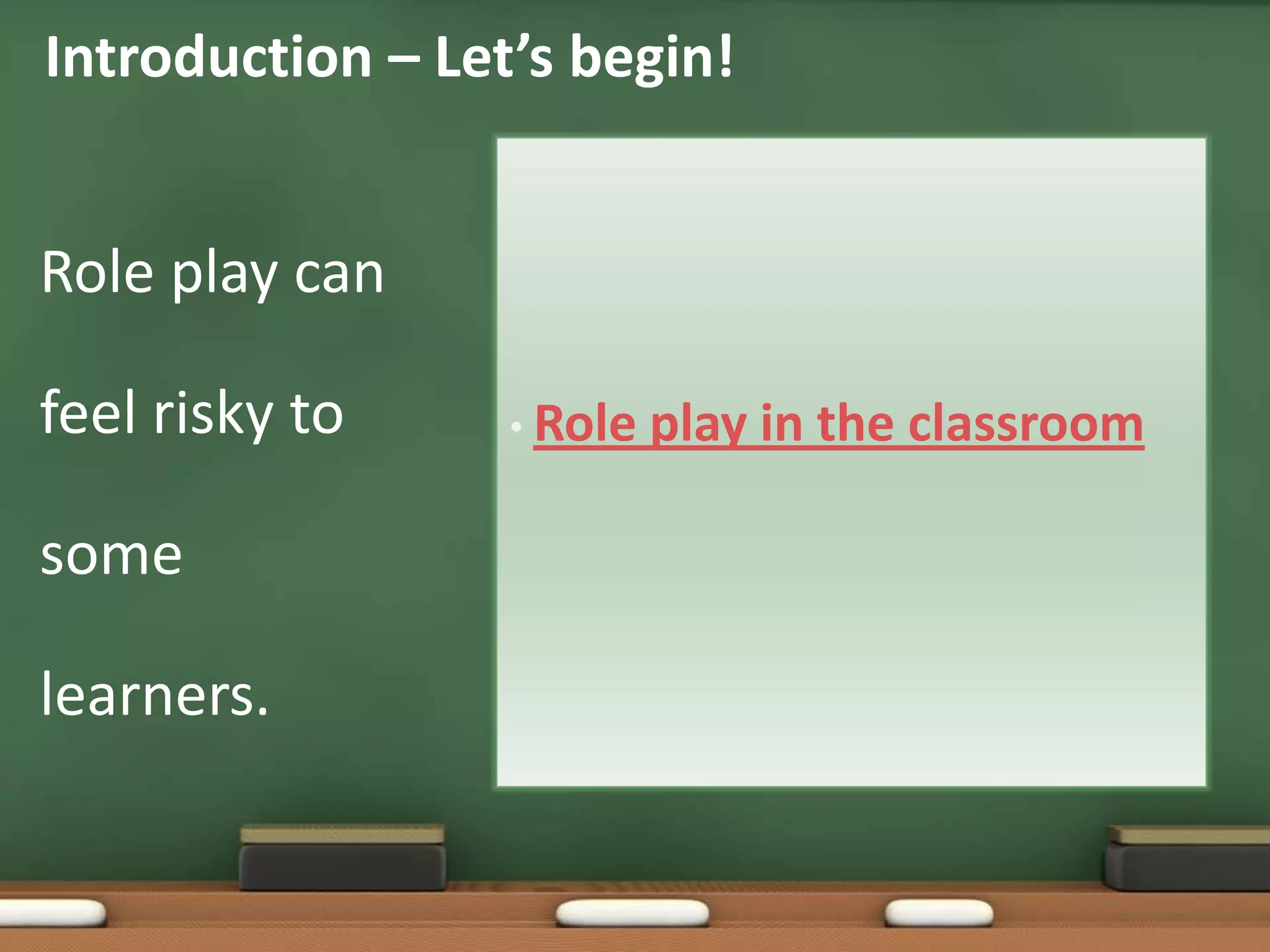 Role play presentation | POTX