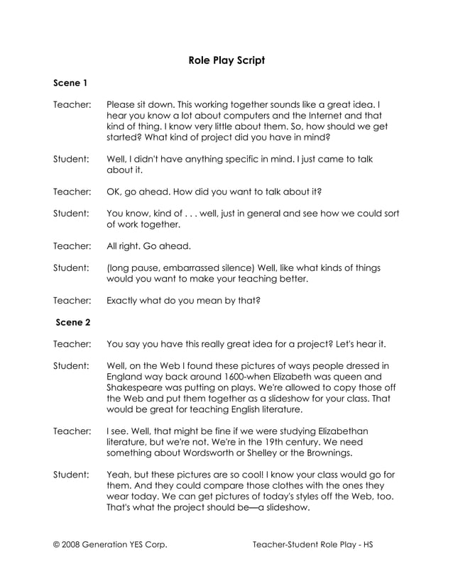 Role Play Script Hs | PDF | Roleplaying Games | Games and Puzzles