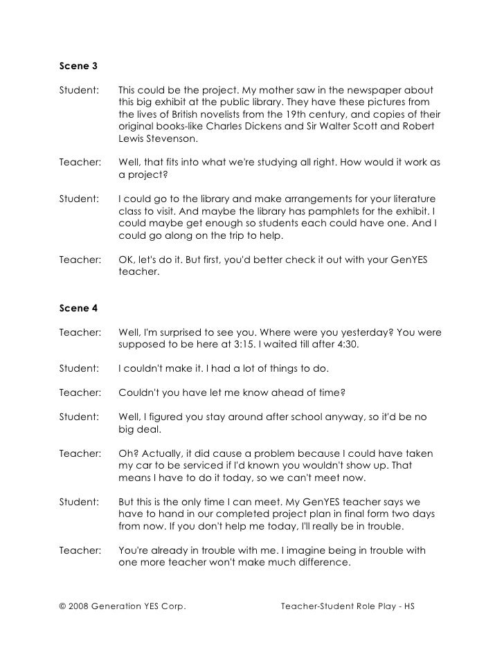 Role Play Script Hs Role Play Script Hs