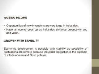 Role & Problem of industrial development in india | PPTX