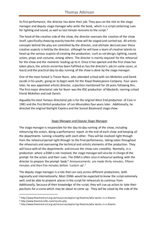 Roles in theatre | DOCX