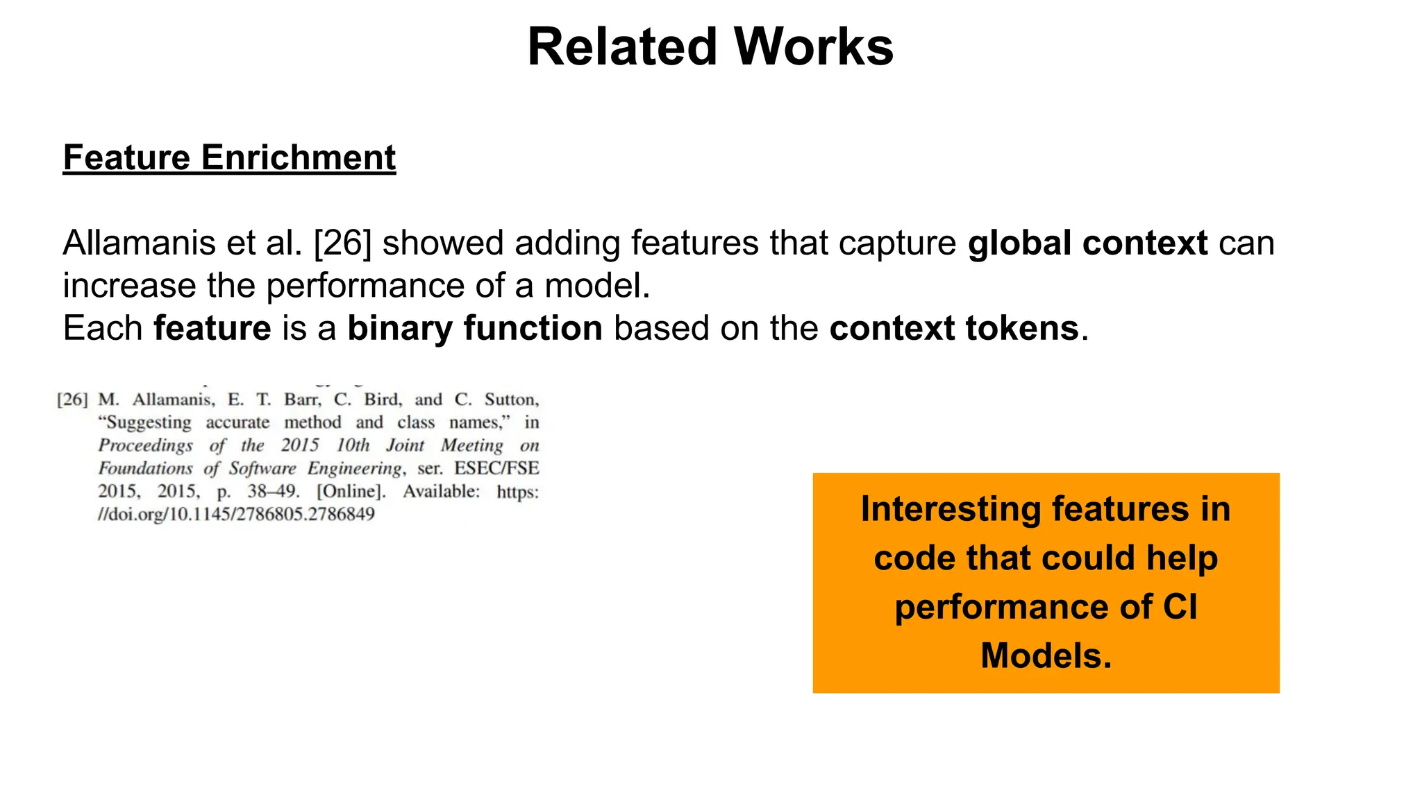 A Study of Variable-Role-based Feature Enrichment in Neural Models of Code | PPT