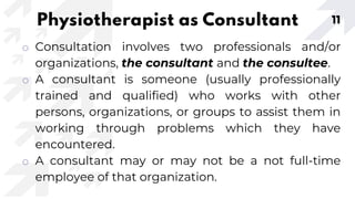 Roles and Characteristics of Physiotherapists | PPTX