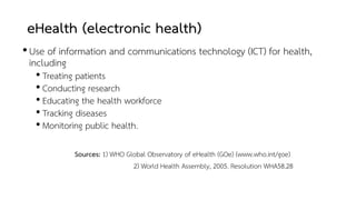Roles and Direction of mHealth | PPT