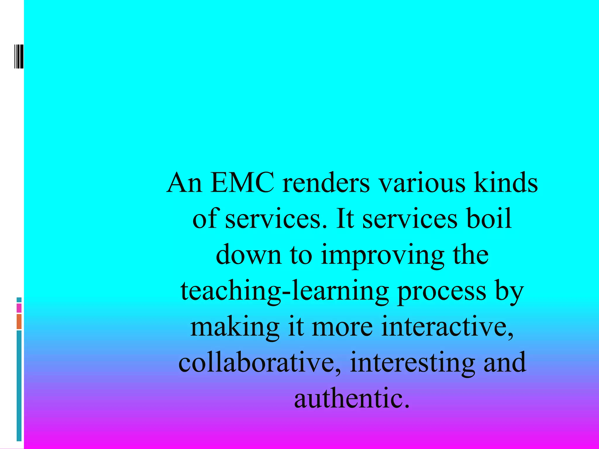 Roles and functions of an educational media center | PPTX