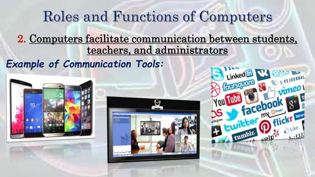 Roles and Functions of Computers | PPT