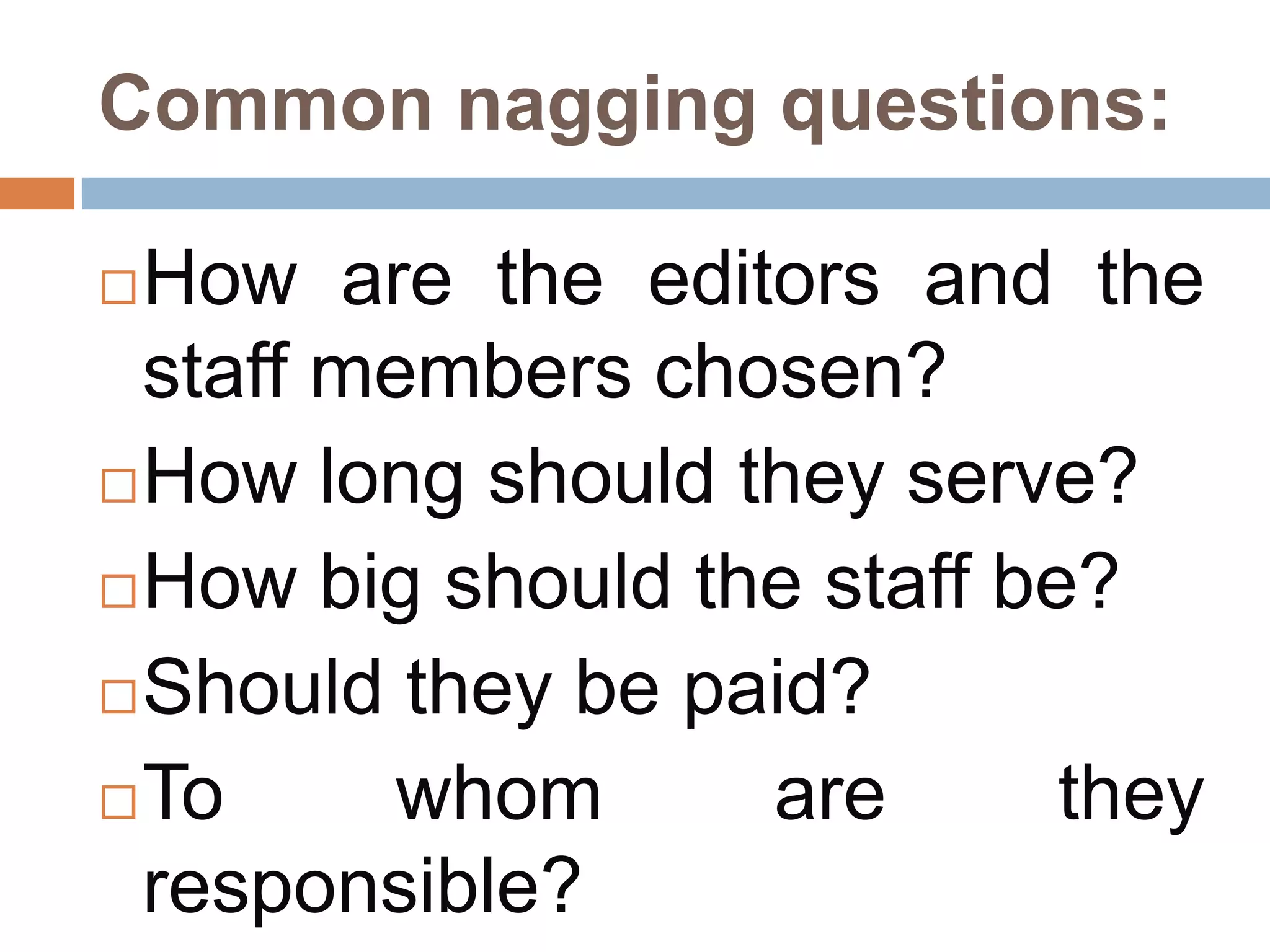 Roles and functions of the publication staff | PPTX