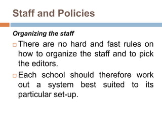 Roles and functions of the publication staff | PPTX