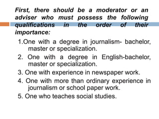 Roles and functions of the publication staff | PPTX