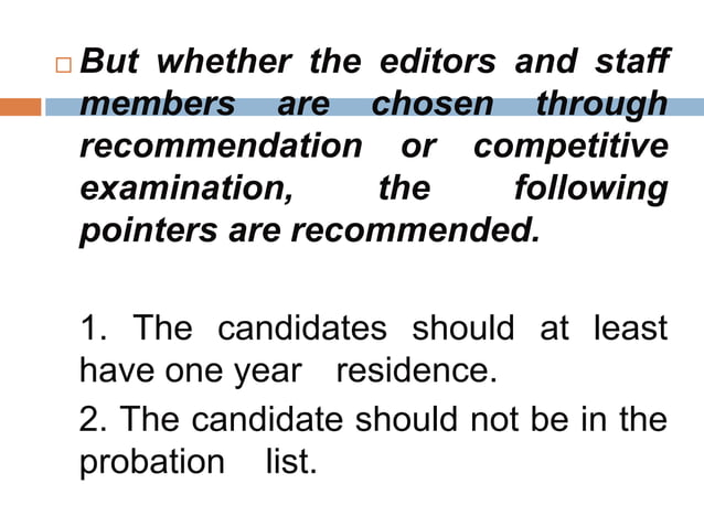 Roles and functions of the publication staff | PPTX