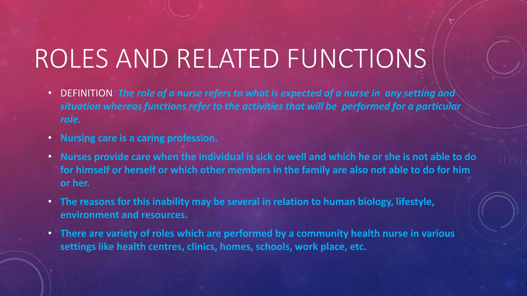 Roles and general functions of community health nurse | PDF