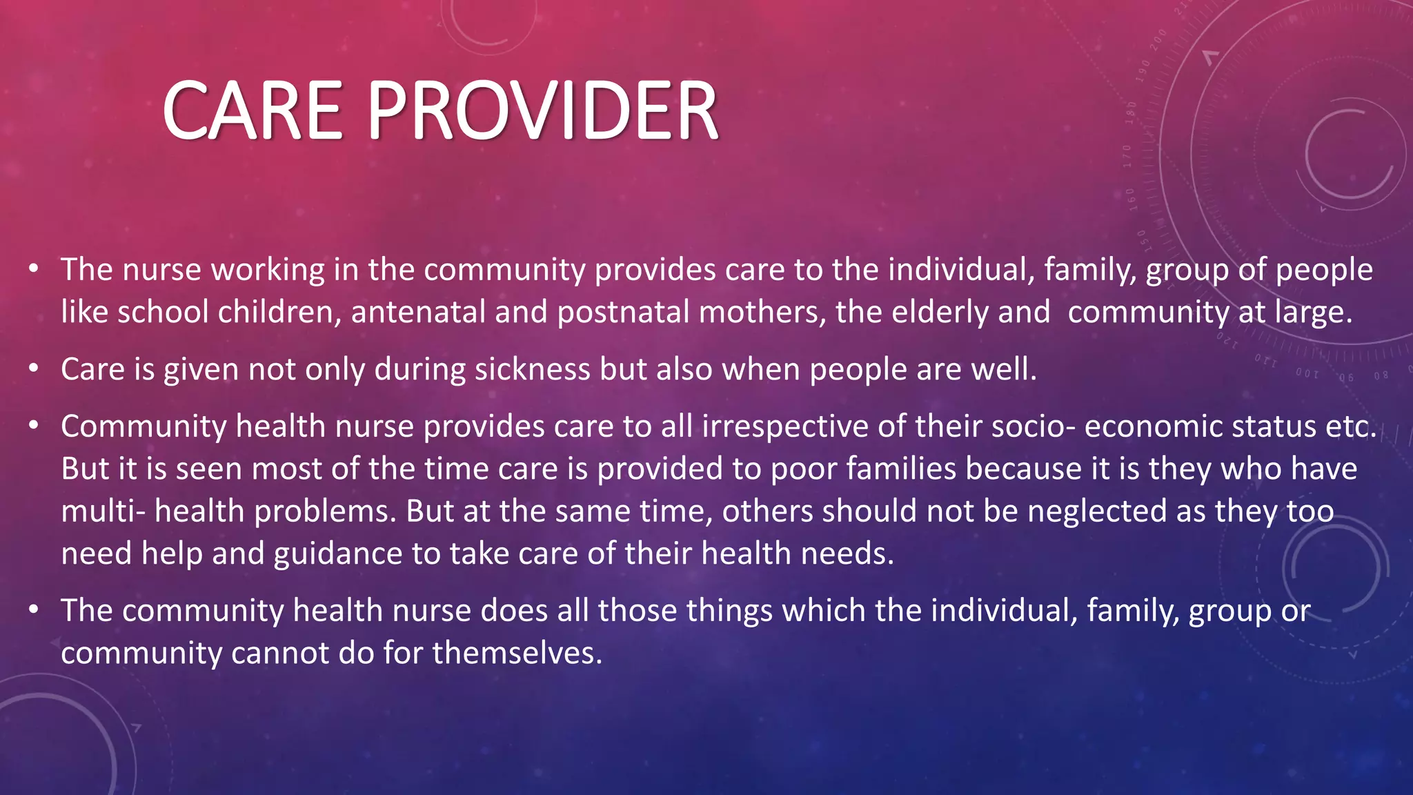 Roles and general functions of community health nurse | PDF