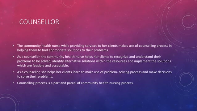 Roles and general functions of community health nurse | PDF