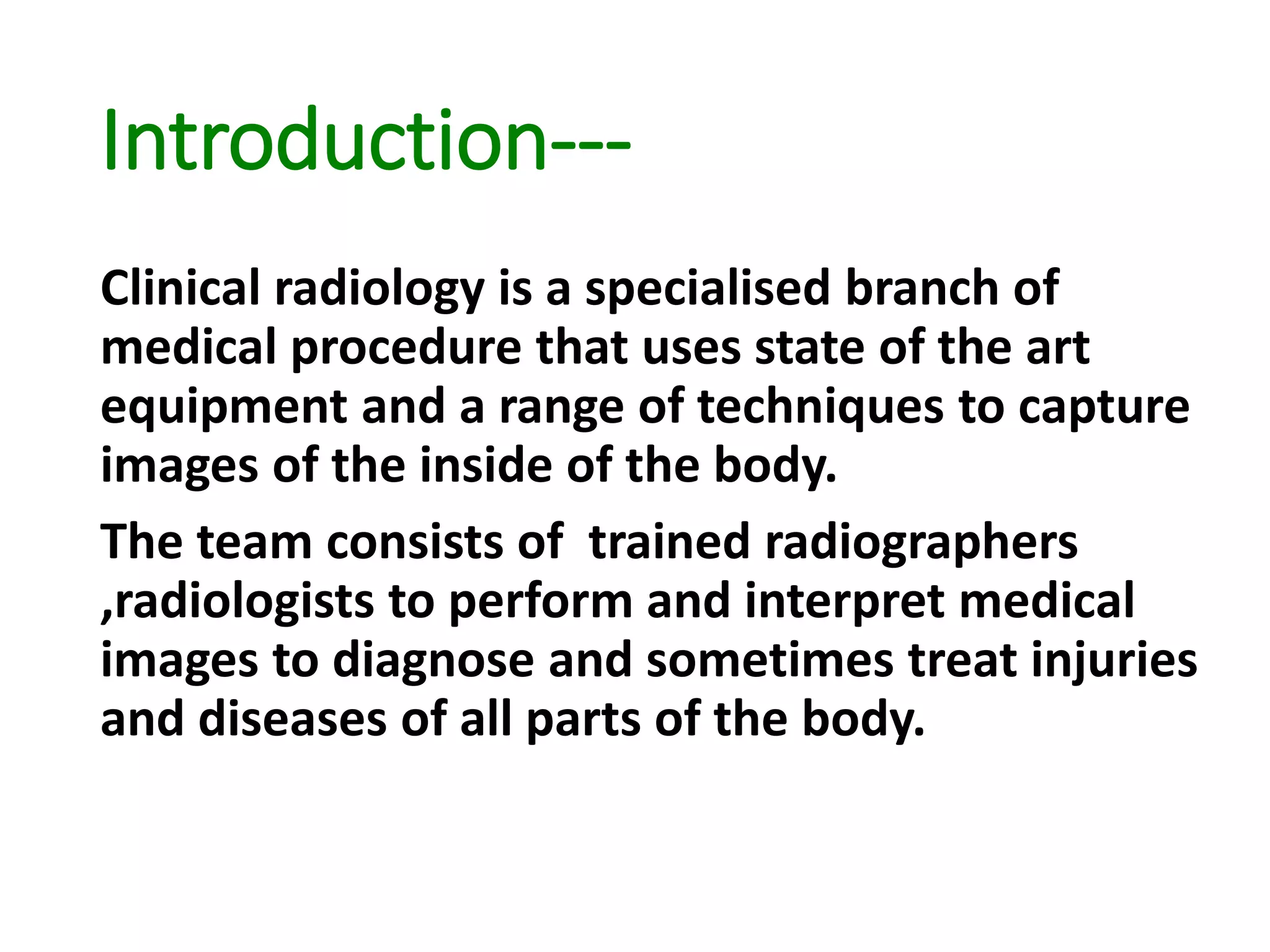 Roles and responsibility of Radiology professional | PPTX