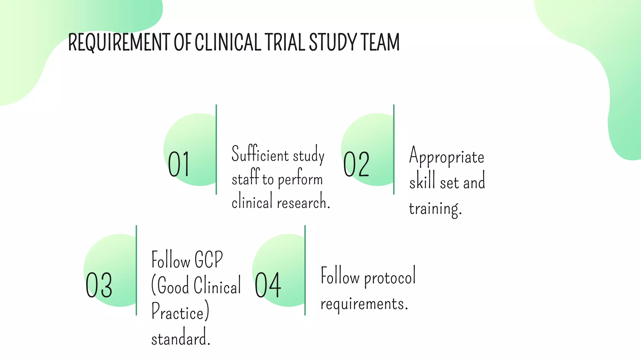 Roles and responsibilities in clinical trials | PPTX