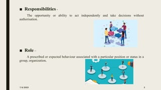 Roles and responsibilities in P.V. | PPTX