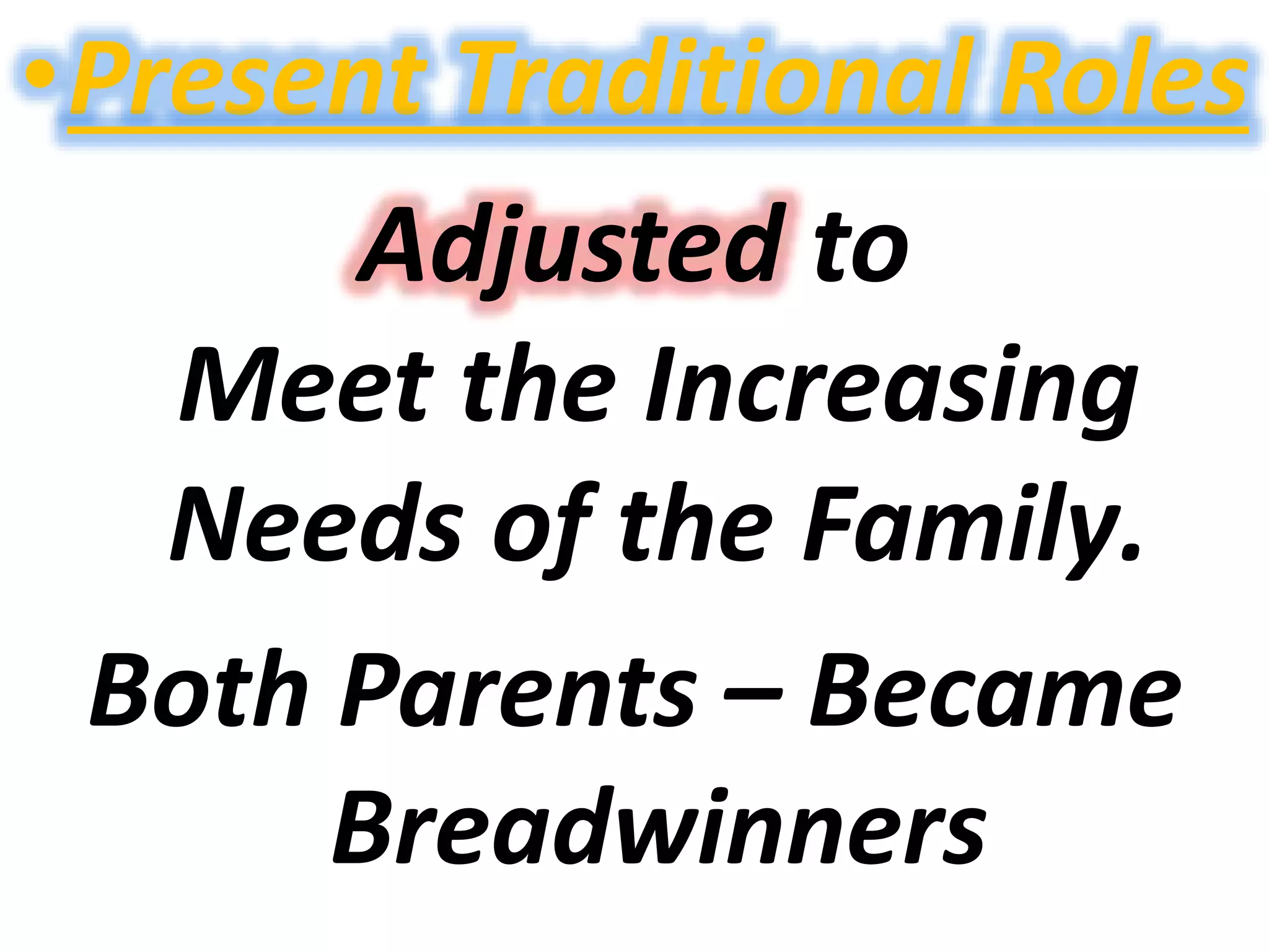 Roles and responsibilities of each family member | PPTX