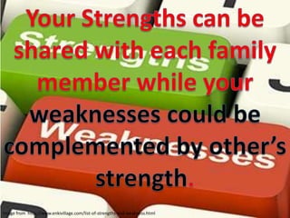 Roles and responsibilities of each family member | PPTX