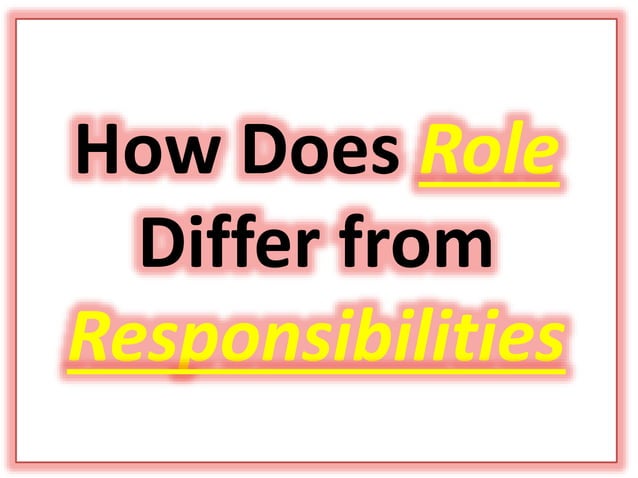 Roles and responsibilities of each family member | PPTX