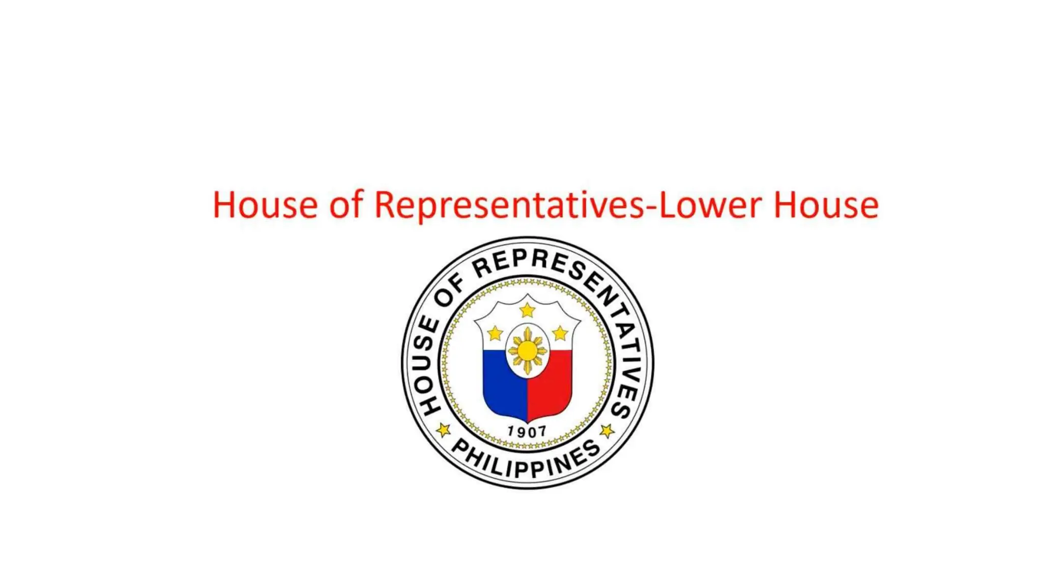 ROLES AND RESPONSIBILITIES OF THE PHILIPPINE SENATE AND HOUSE OF ...