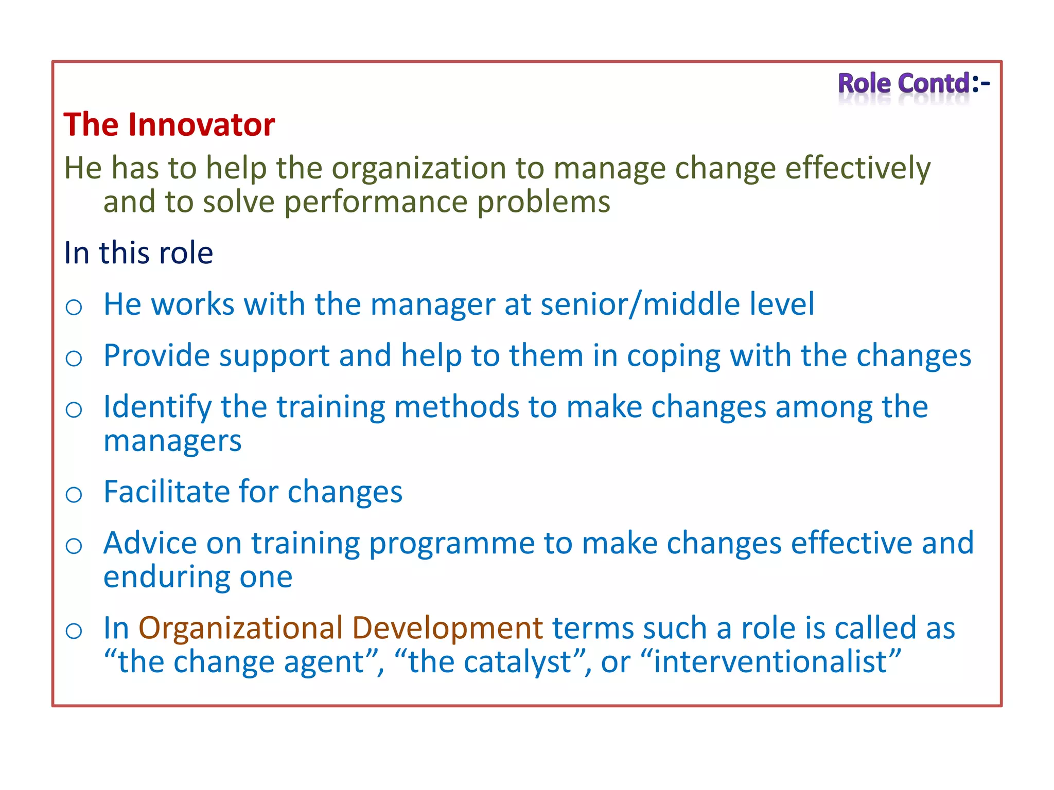 Roles and responsibilities of trainers | PPTX