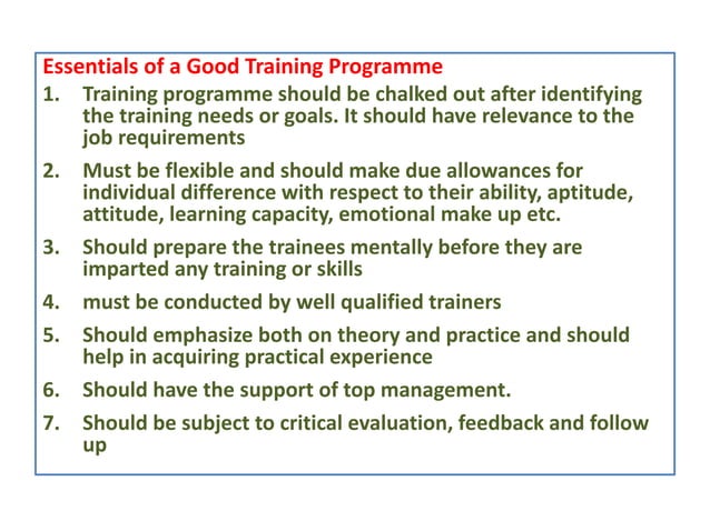 Roles and responsibilities of trainers | PPTX