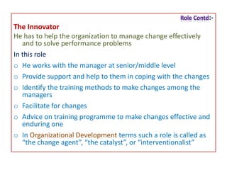 Roles and responsibilities of trainers | PPTX