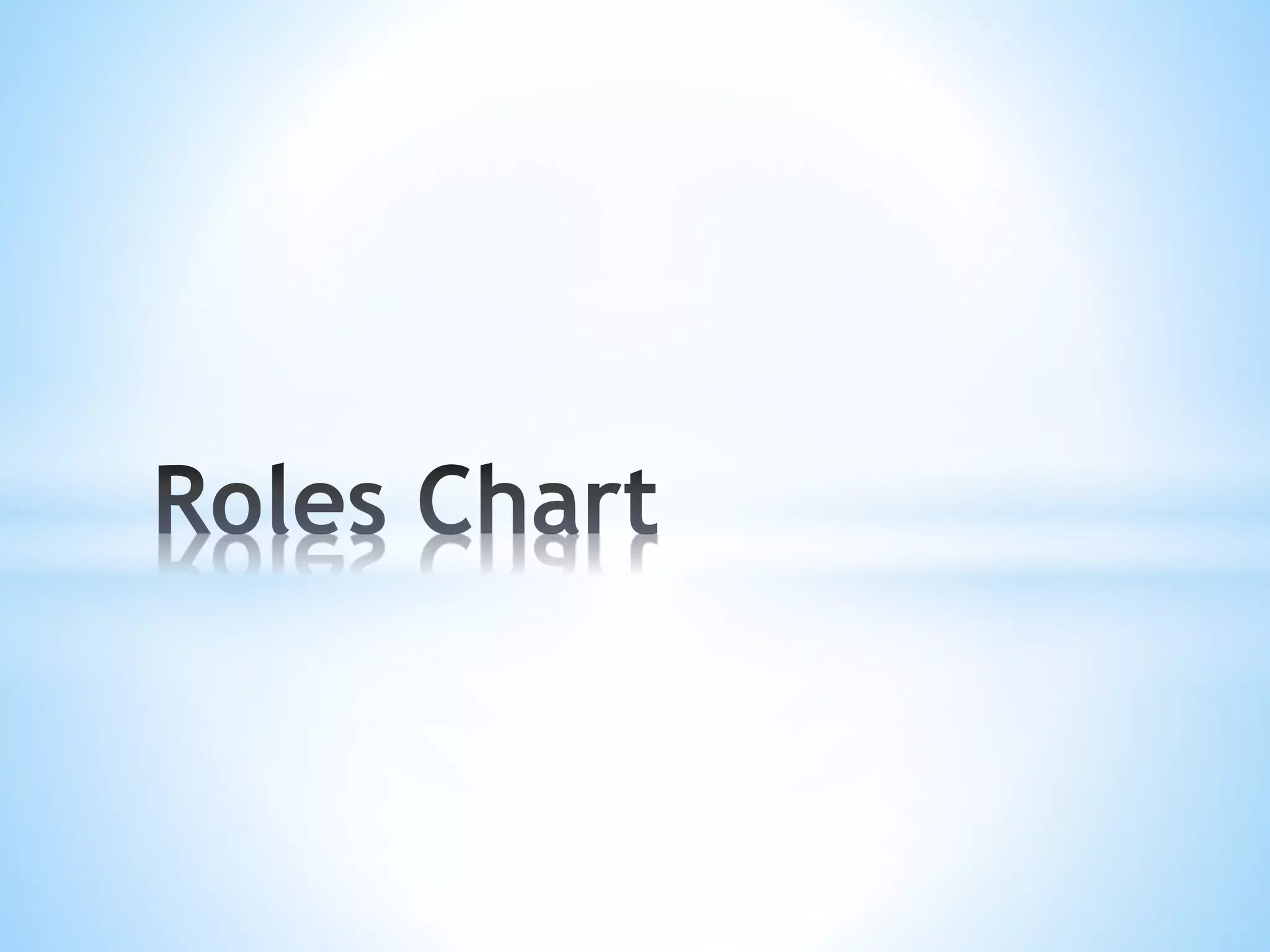 Roles Chart | PPT
