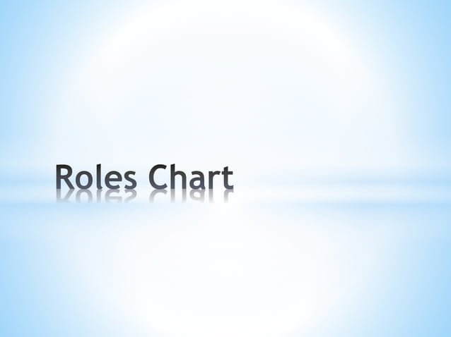 Roles Chart | PPT