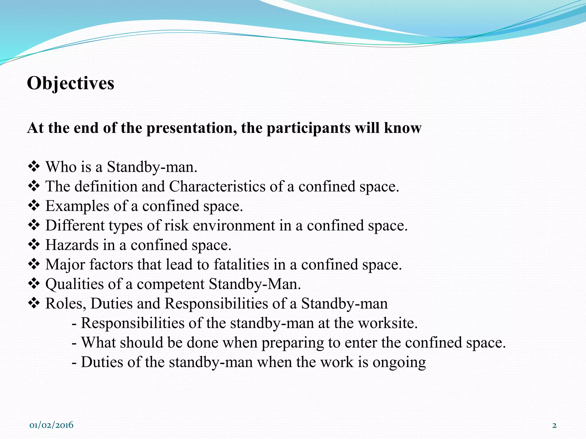 Roles, Duties and Responsibilities of Standby Man | PPTX