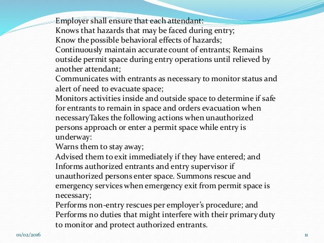 Roles, Duties and Responsibilities of Standby Man