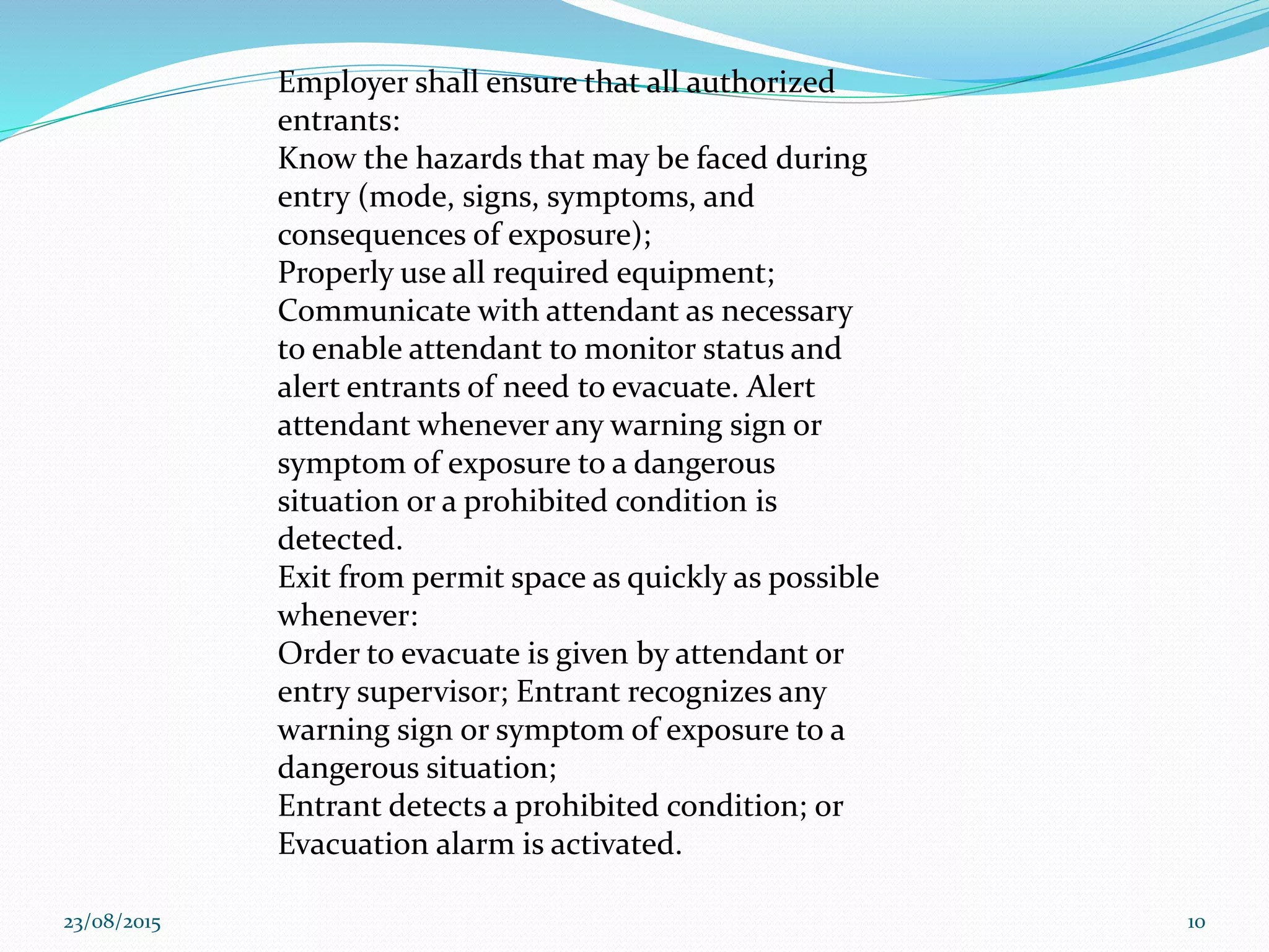 Roles, duties and responsibilities of a stand-by Man working in a ...