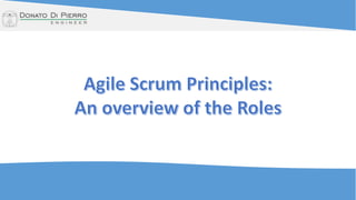 Roles in agile scrum | PPTX