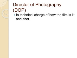 Roles in a short film | PPTX