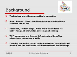 Role social media in teaching and learning dr manishankar chakraborty ...